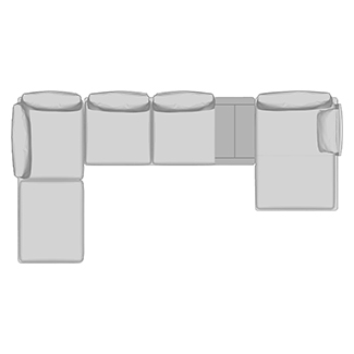 Venice J-Shape Sectional Sofa by Talenti • room service 360°