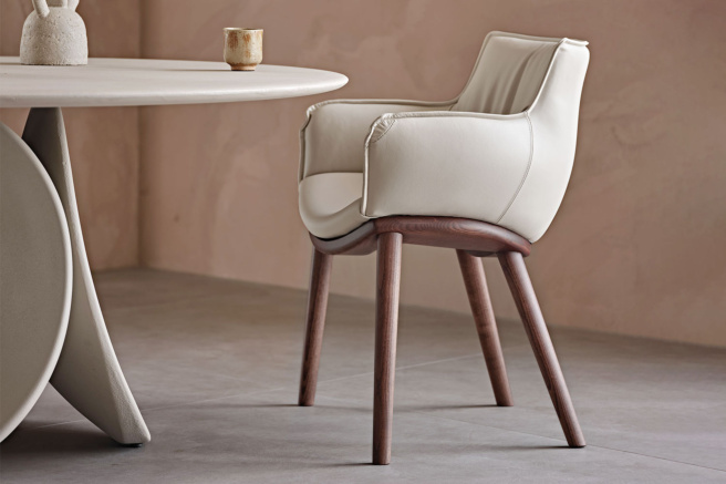 Rhonda Wood Dining Chair by Cattelan Italia | room service 360°