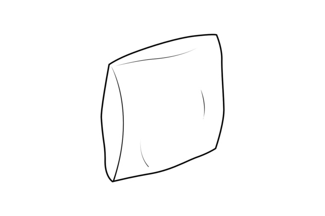 Square Knife Edge Pillow by Lago • room service 360°