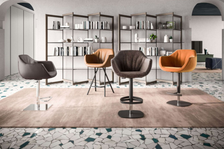 Morris Adjustable Bar Stool by Ozzio Italia • room service 360°