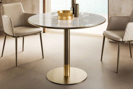 Cilindro Double Pedestal Dining Table by eforma • room service 360°
