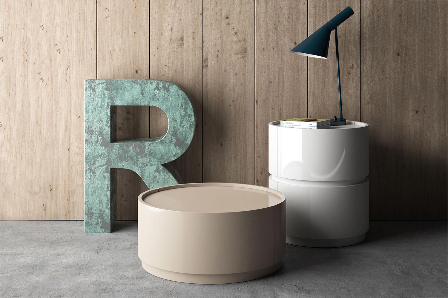 Dedalo Stackable Nightstand by Pianca
