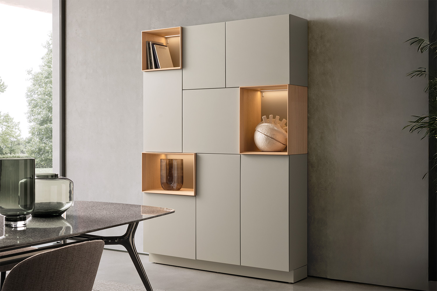 I-ModulART Wall Unit Composition #2 by Presotto Italia | room service 360°