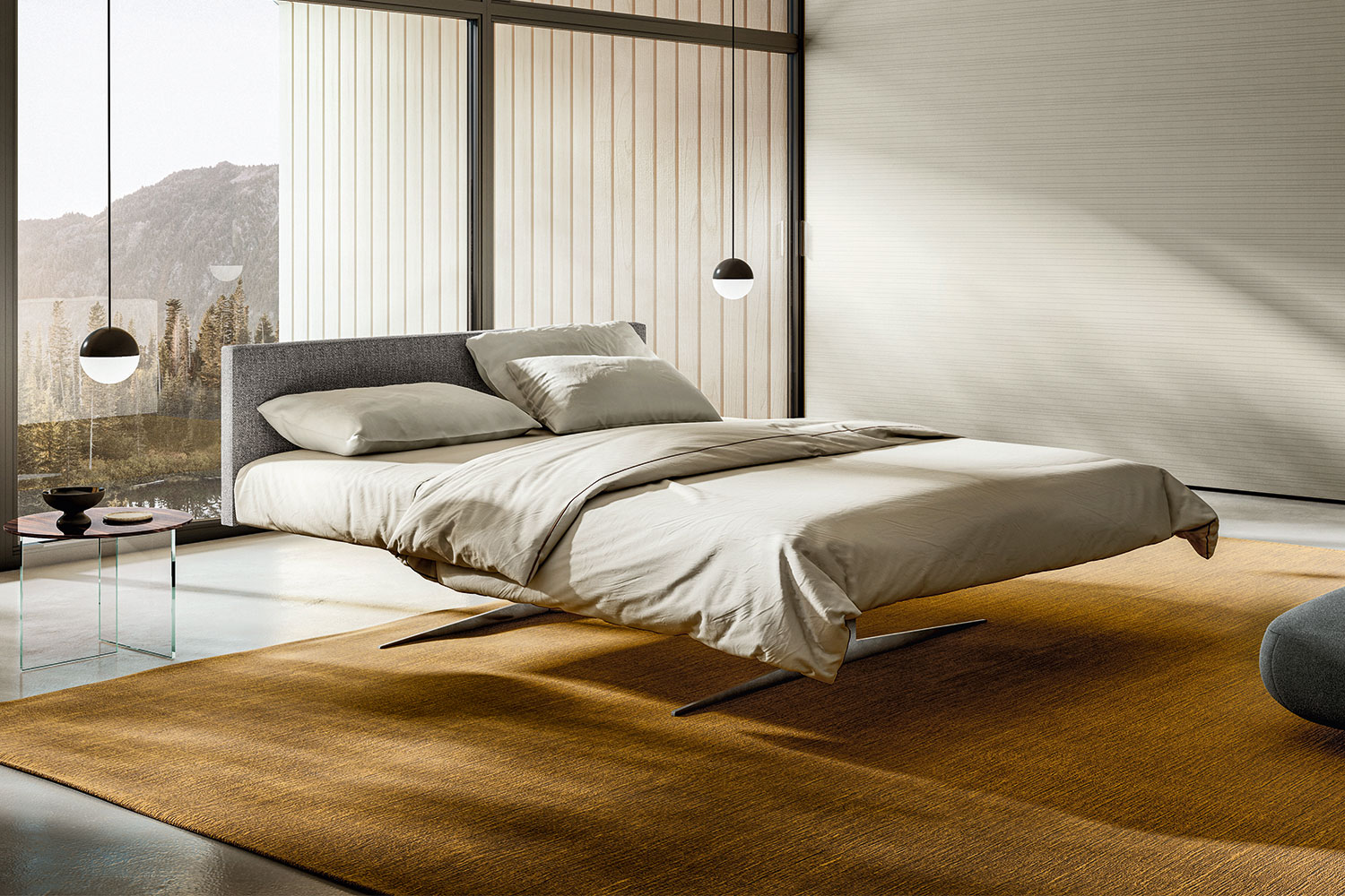 Steel Freestanding Bed by Lago | room service 360°
