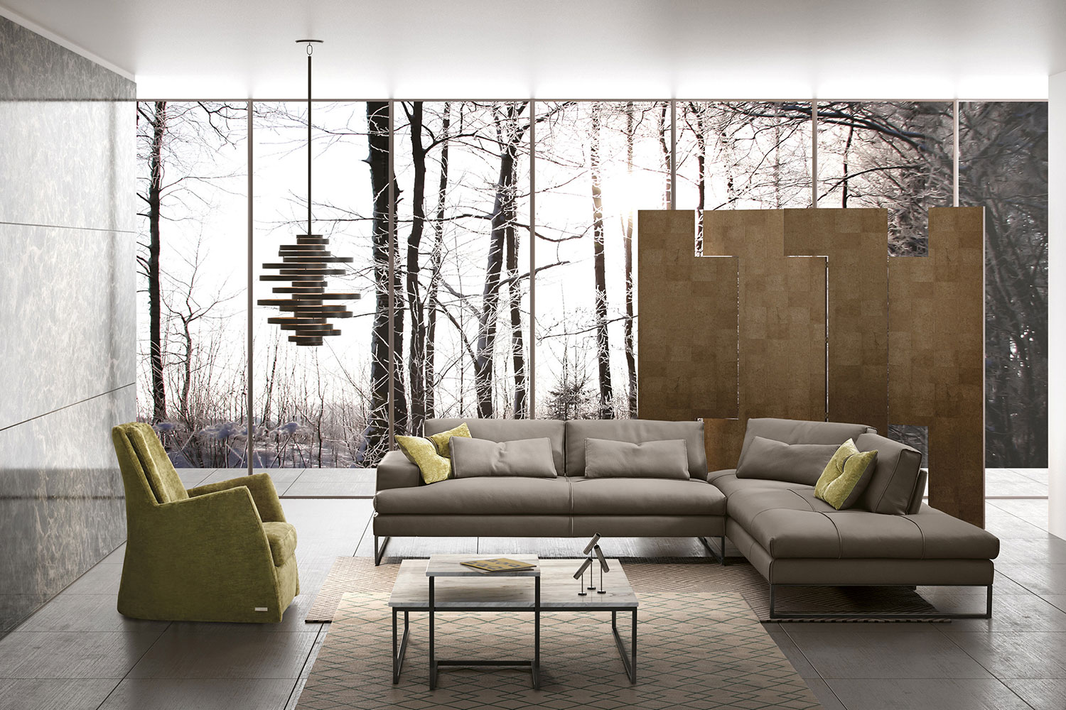 Gamma Sofa Sunset | Baci Living Room