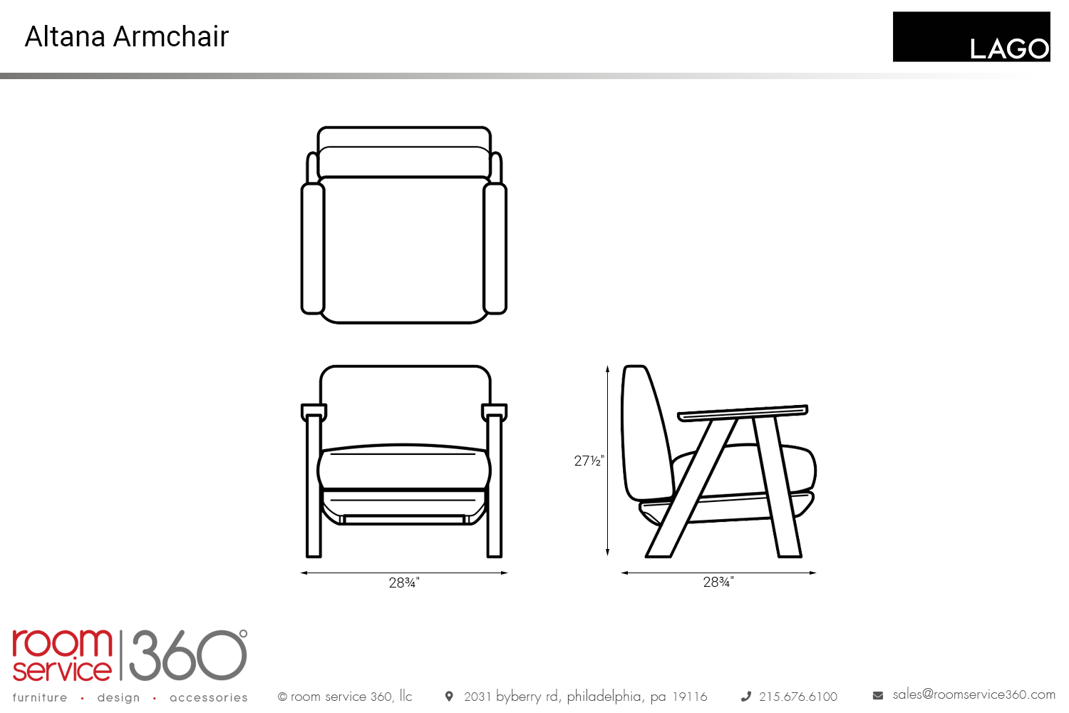 Altana Armchair by Lago • room service 360°
