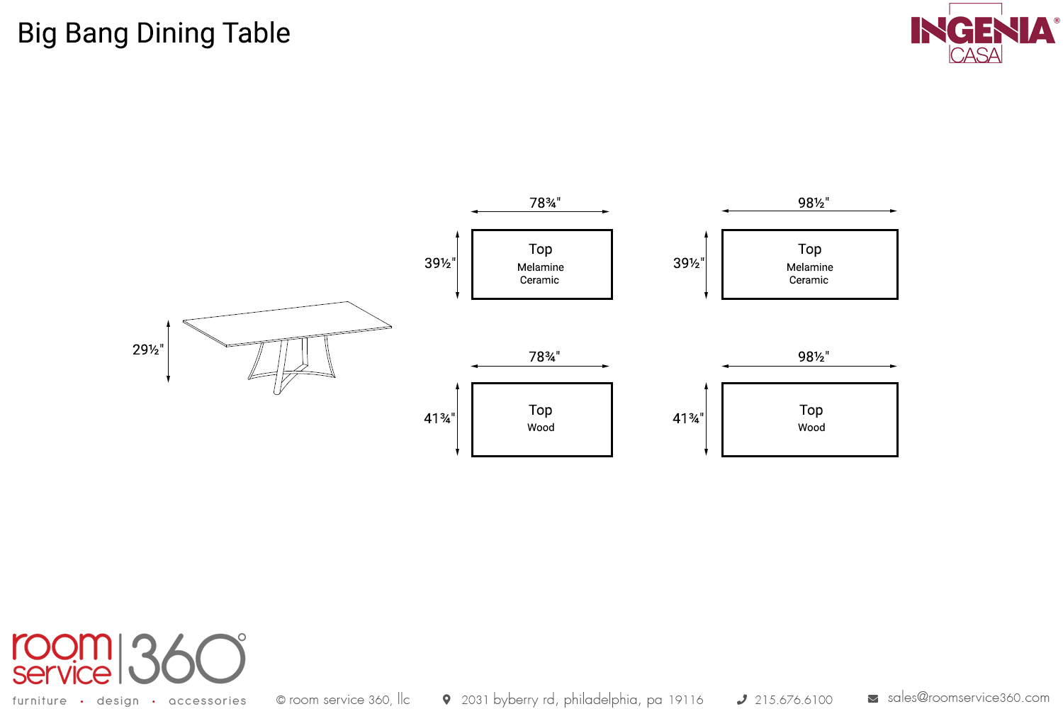 Big Bang Dining Table by Ingenia Casa • room service 360°