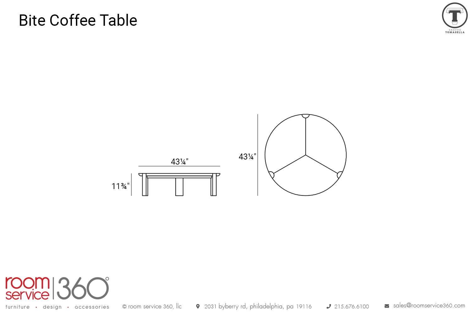 Bite Coffee Table by Tomasella | room service 360°