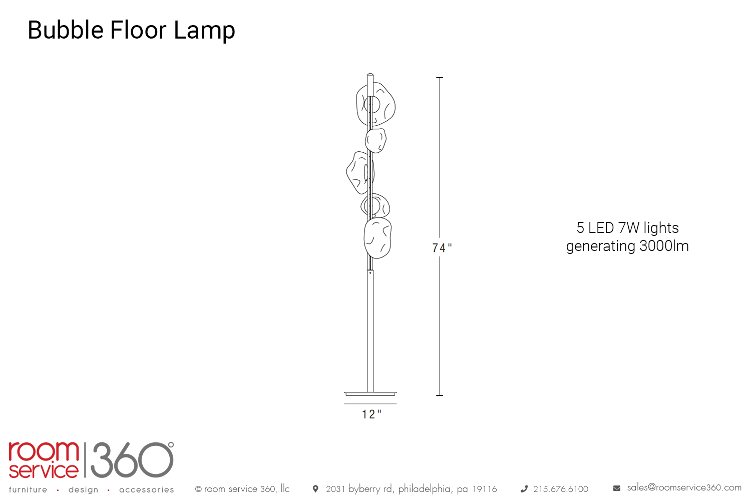 Bubble Floor Lamp by Gamma Arredamenti | room service 360°