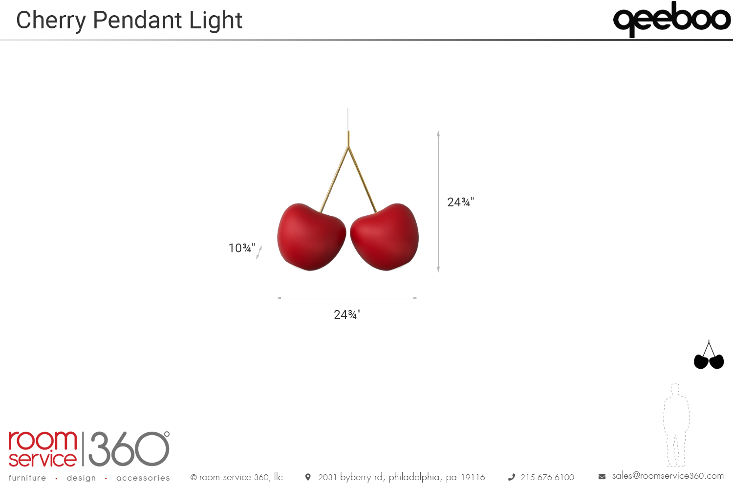 Cherry Pendant Light by Qeeboo | room service 360°
