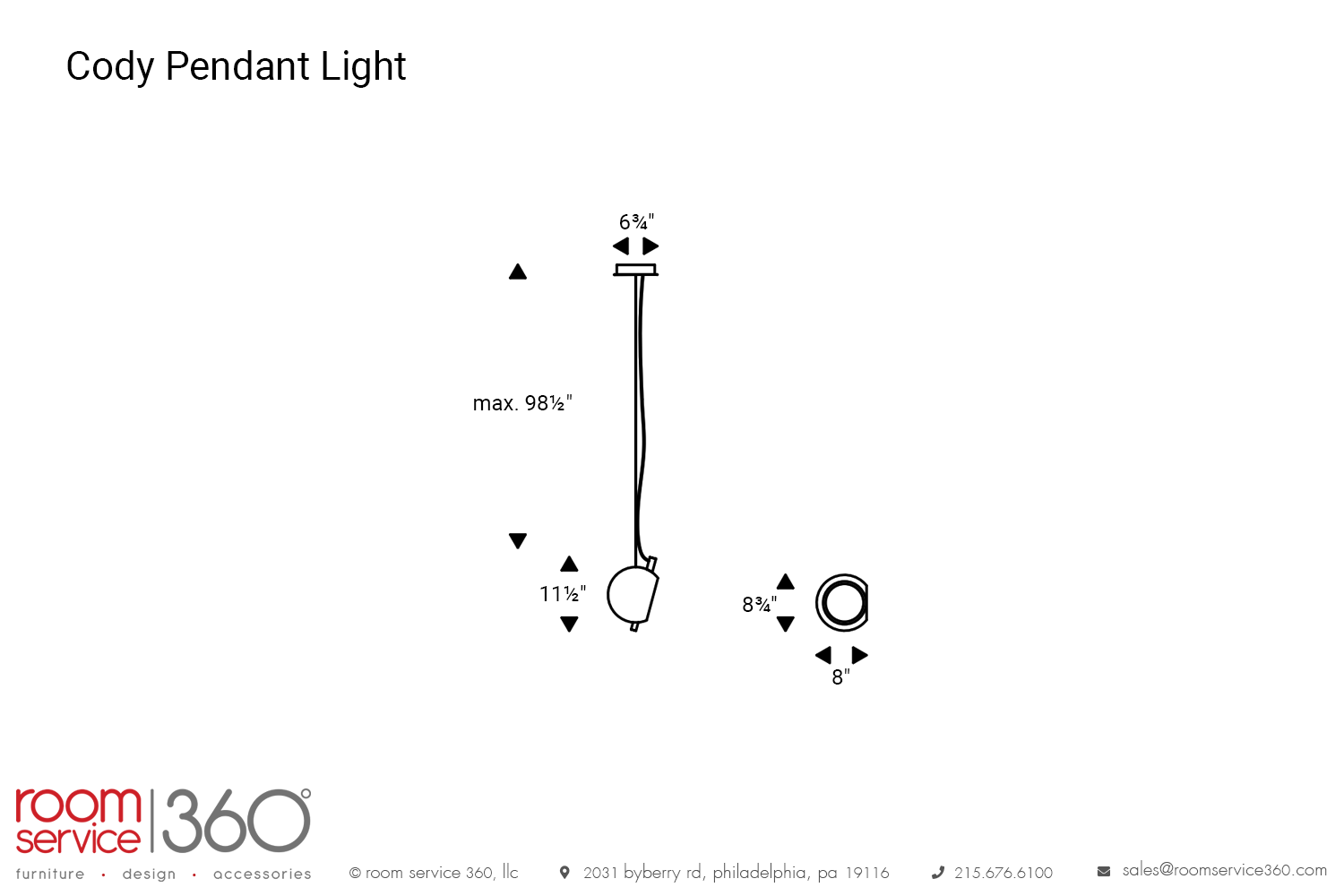 Cody Pendant Light by Cattelan Italia | room service 360°