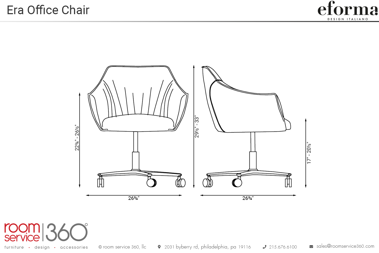 Era Office Chair by eforma | room service 360°