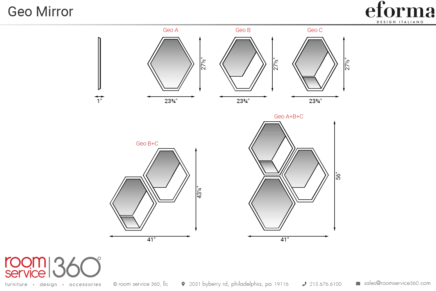 Geo Mirror by eforma | room service 360°
