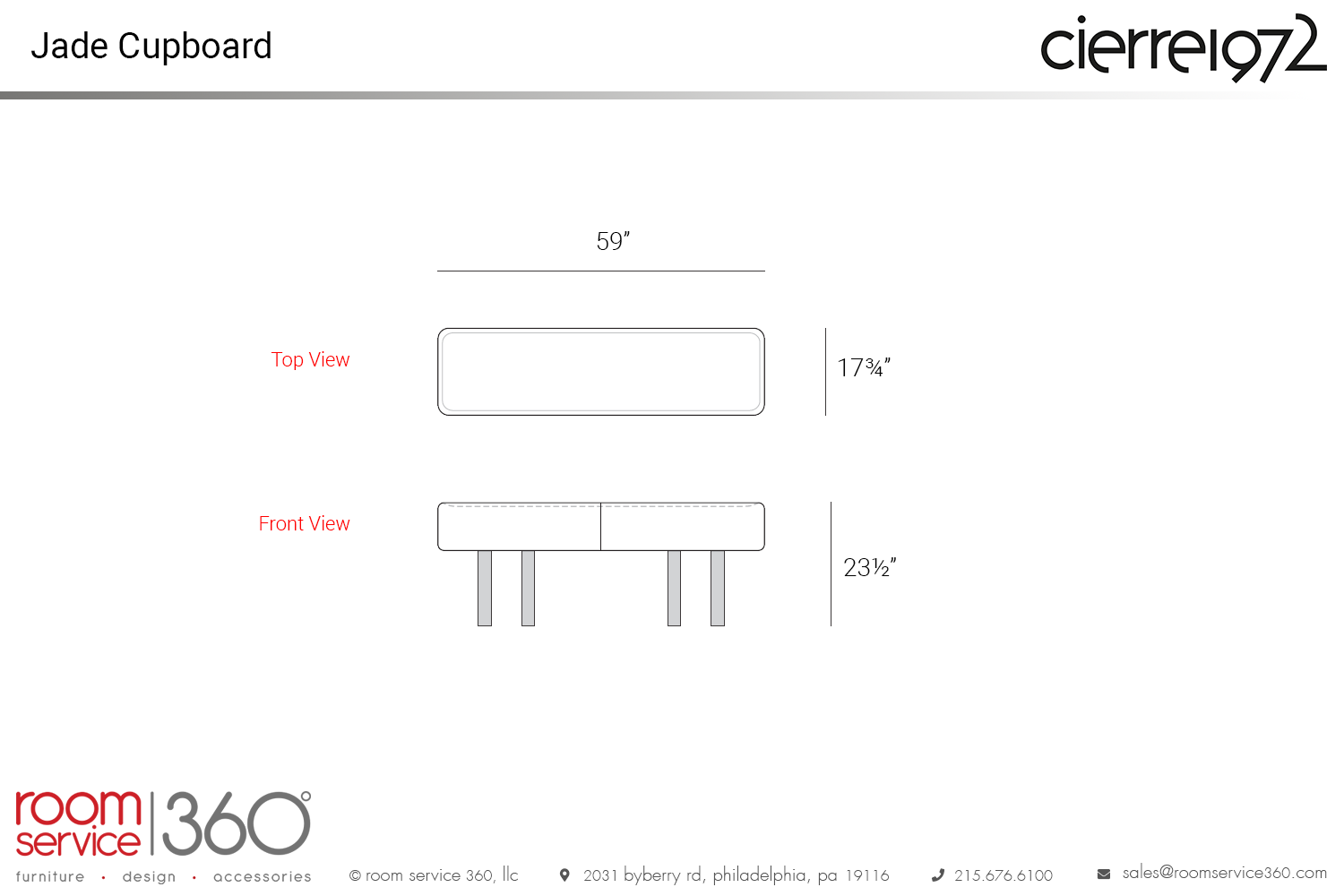 Jade Cupboard by Cierre • room service 360°