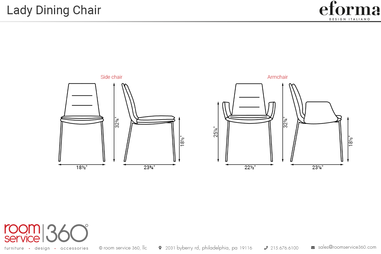 Lady Dining Chair by eforma | room service 360°