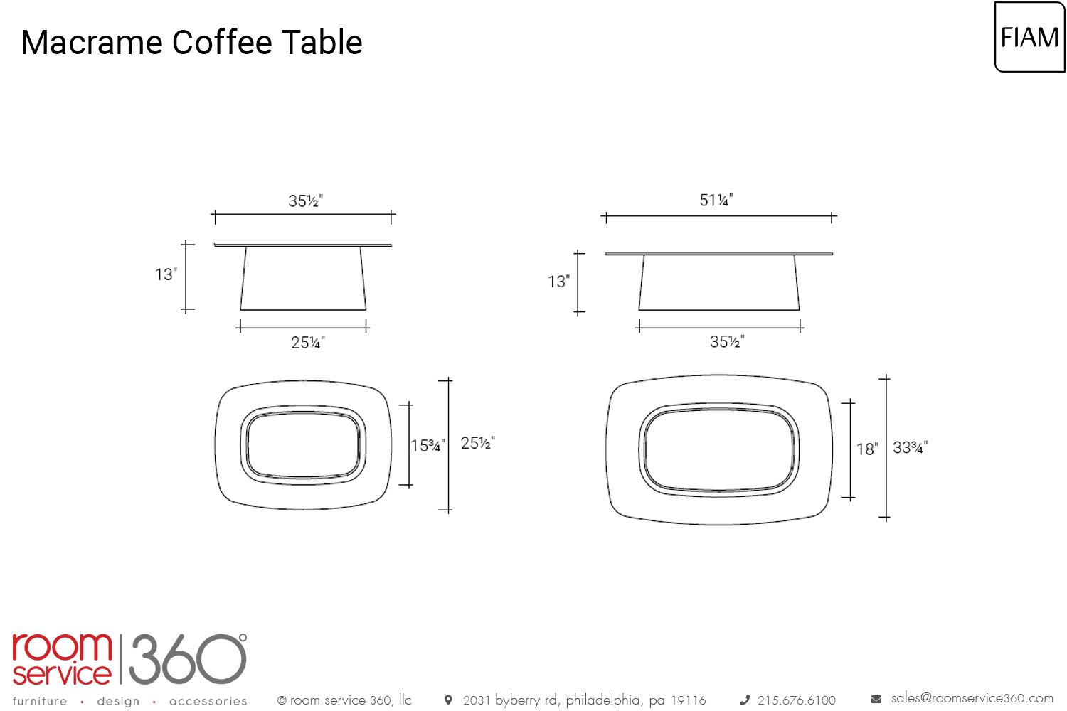 Macrame Coffee Table by Fiam Italia | room service 360°