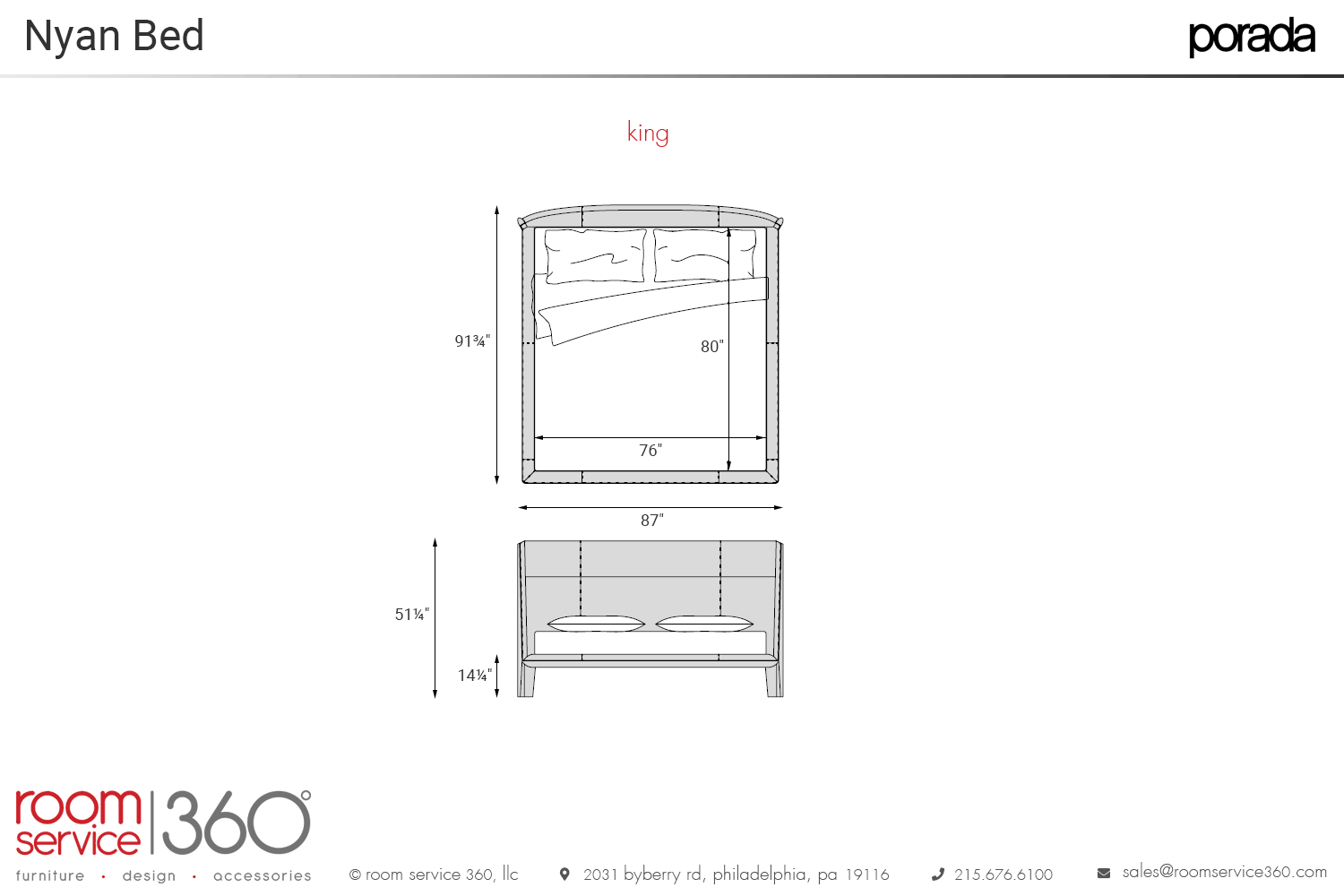 Nyan Bed by Porada | room service 360°