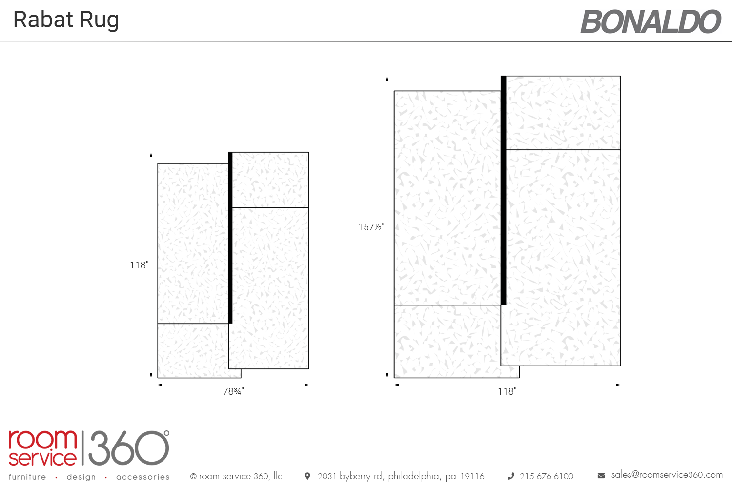 Rabat Rug by Bonaldo • room service 360°