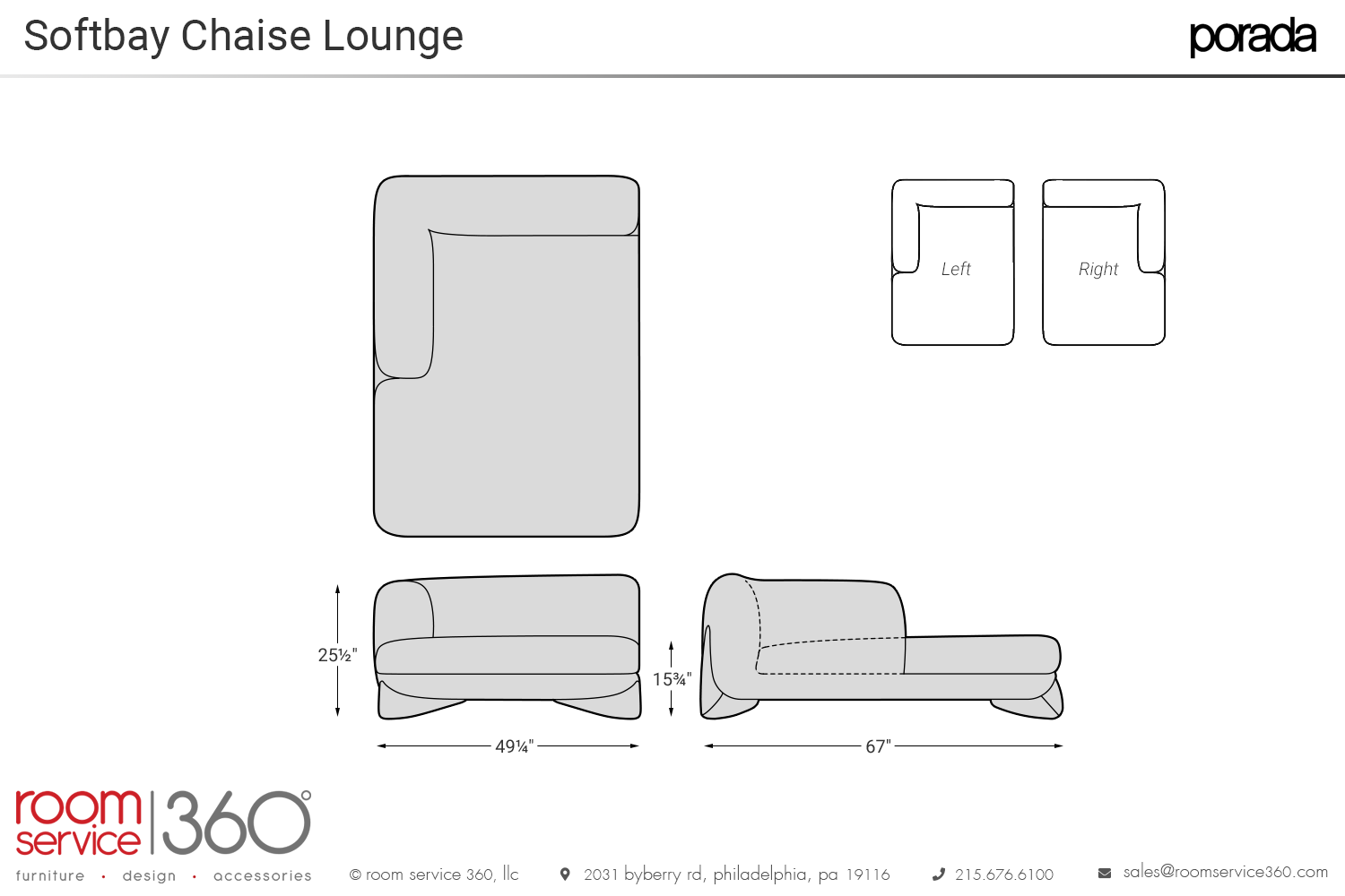Softbay Chaise Lounge by Porada | room service 360°