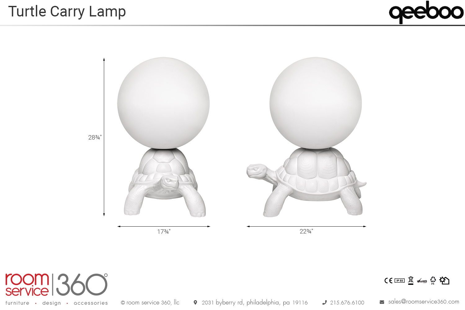 Turtle Carry Lamp by Qeeboo • room service 360°