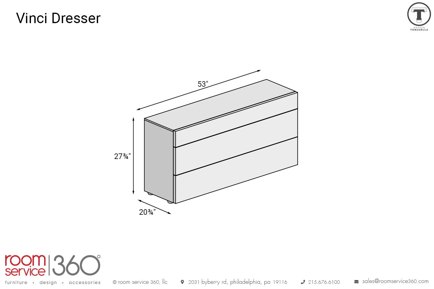 Vinci Dresser by Tomasella | room service 360°