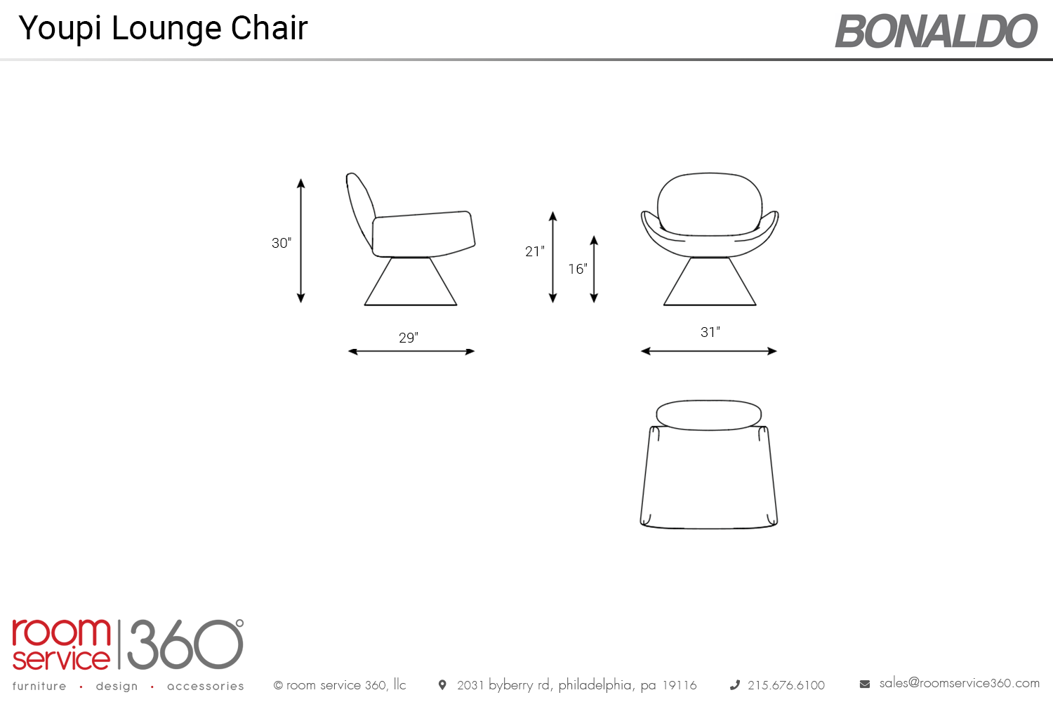 Youpi Lounge Chair by Bonaldo | room service 360°