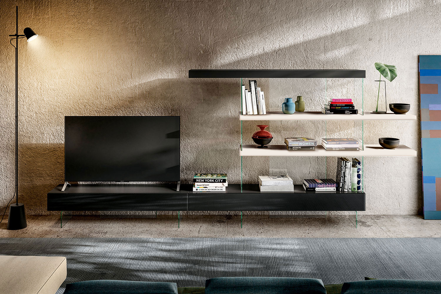 Air 0843 Freestanding Wall Unit by Lago • room service 360°